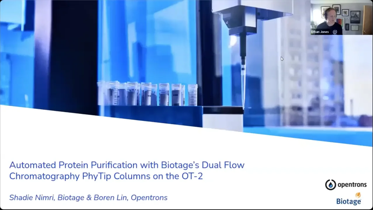Automated Protein Purification with Biotage’s Dual Flow Chromatography PhyTip Columns on the OT-2