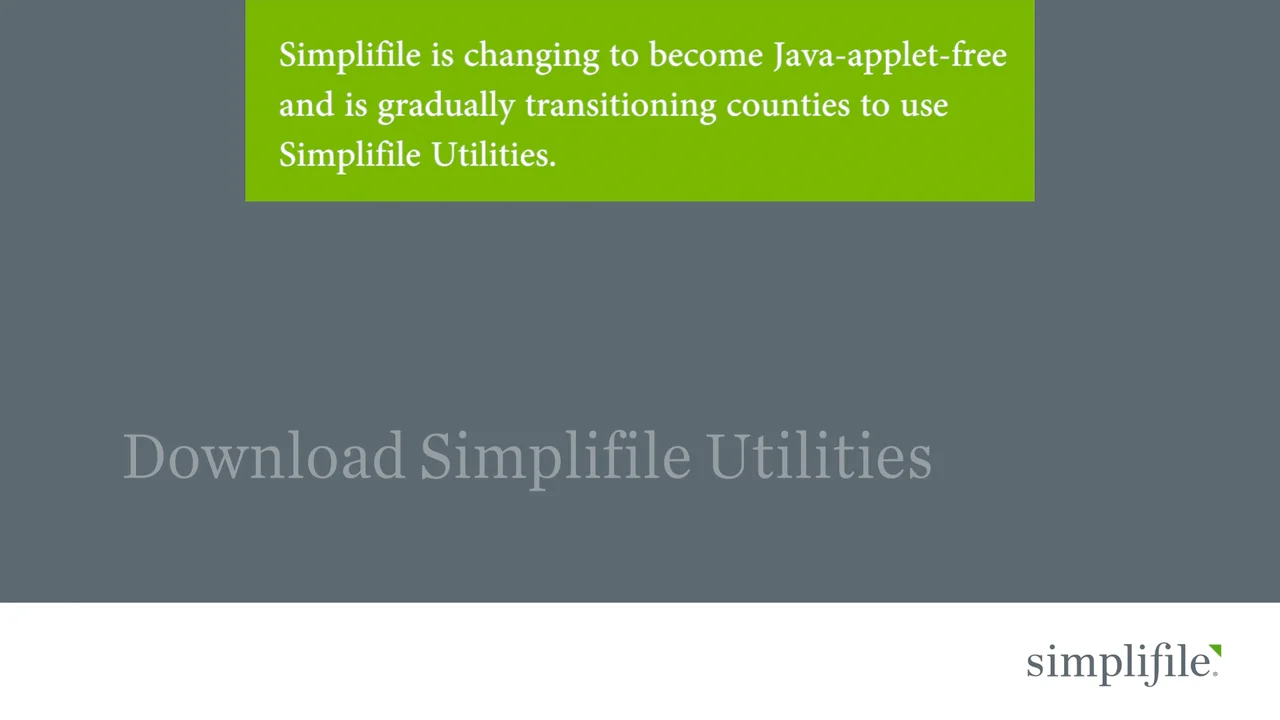 Simplifile Utilities County w Sound on Vimeo