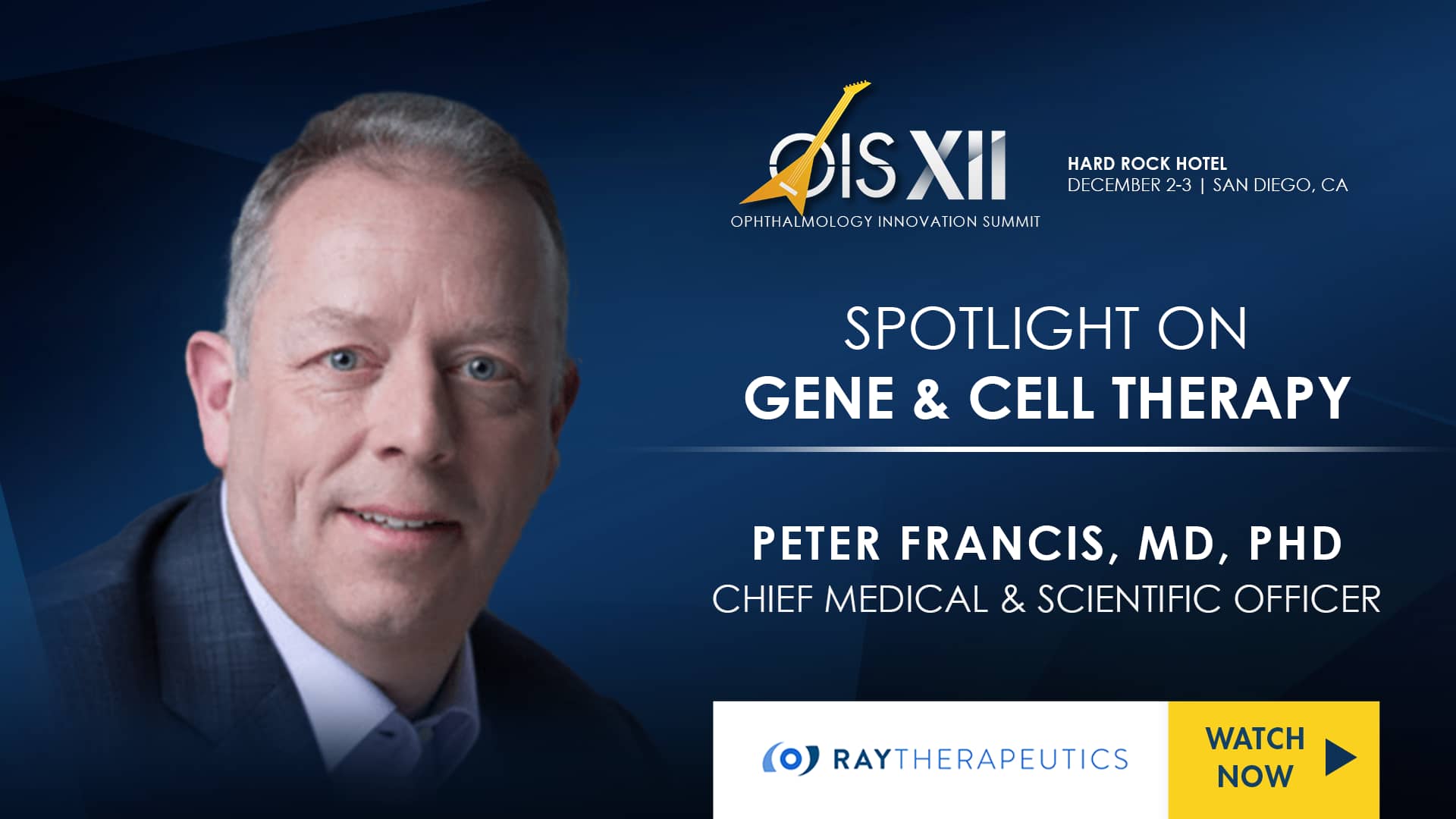 Ray Therapeutics - Peter Francis, MD, PhD, CMO on Vimeo