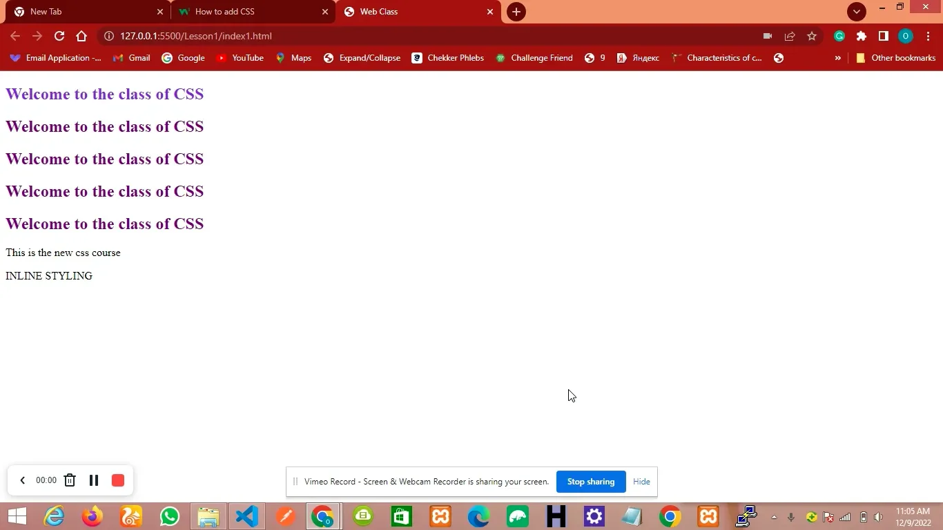 Css Selector on Vimeo