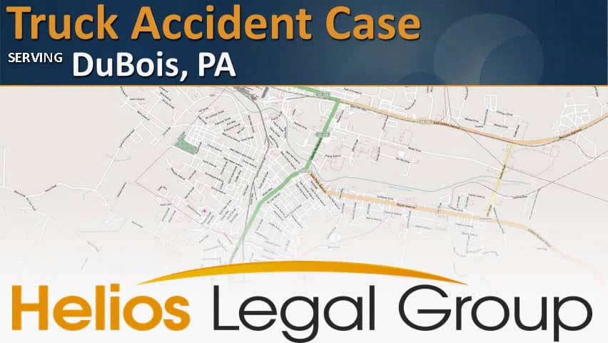 DuBois Truck Accident Case, Pennsylvania on Vimeo