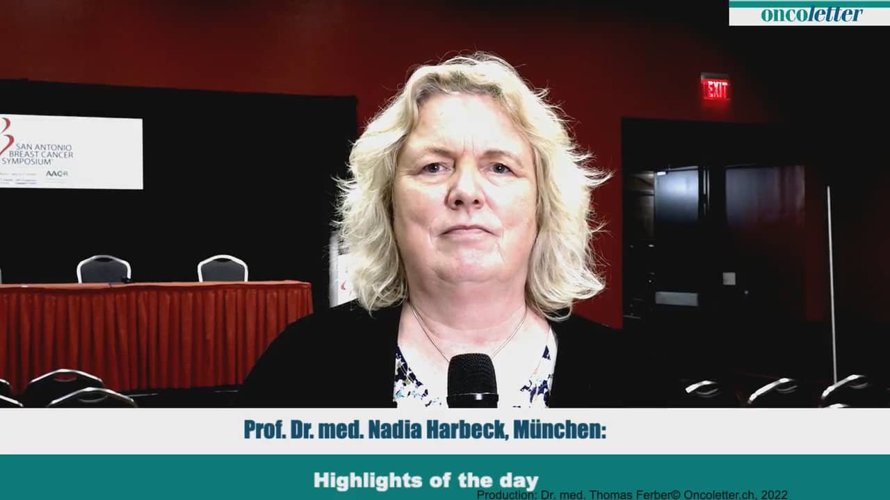 SABCS 2022: Prof. Dr. med. Nadia Harbeck, München - 8. Dezember ...