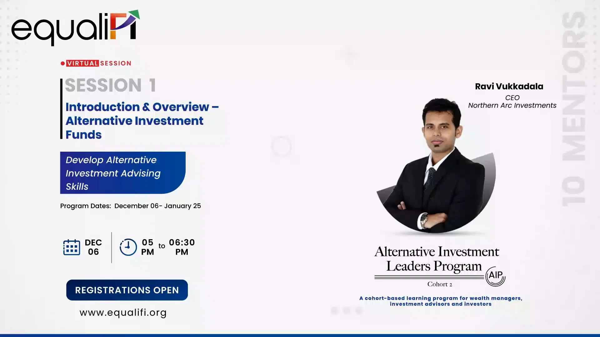 AIP Cohort II Session 1- Introduction to Alternative Investment Funds ...