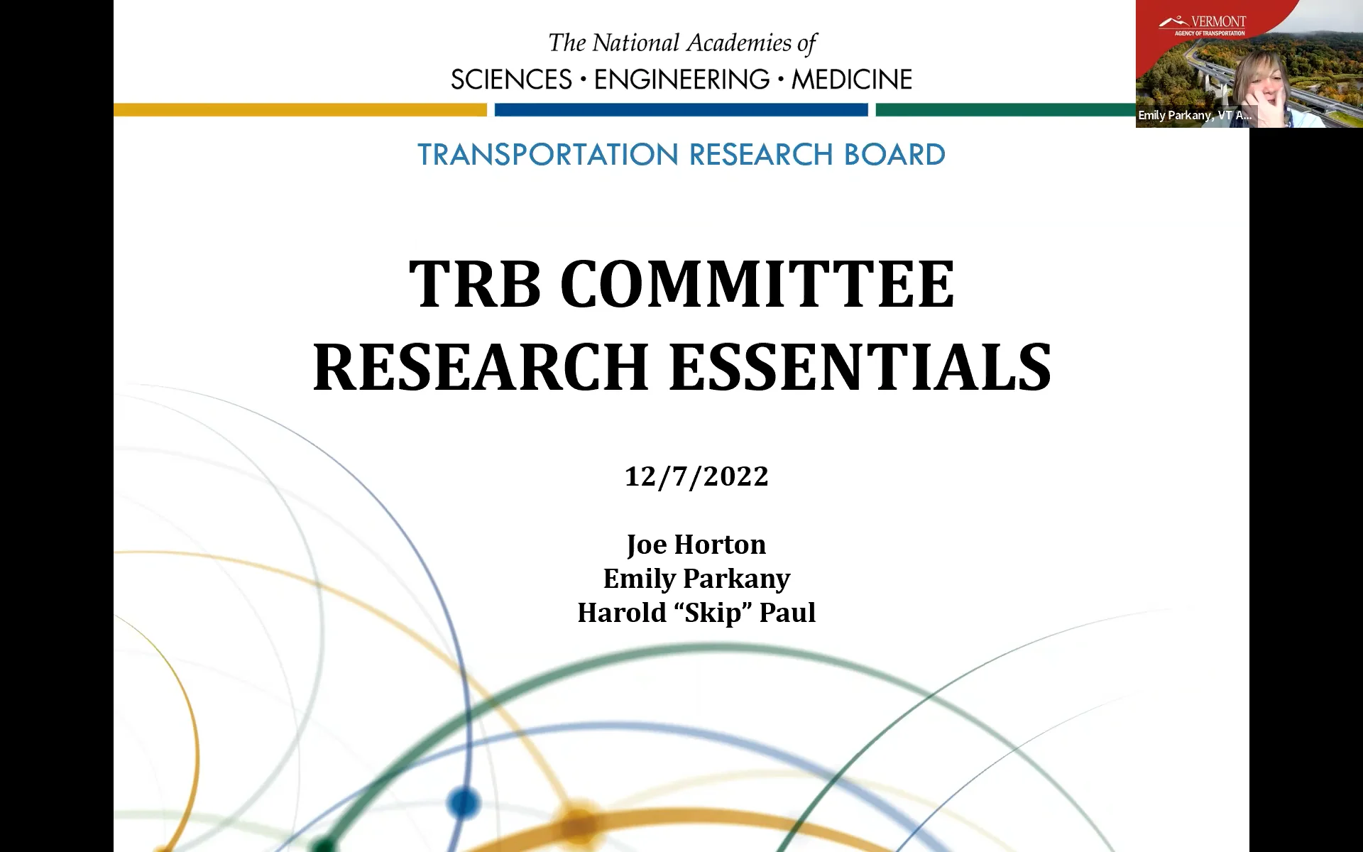 TRB Committee Research Essentials