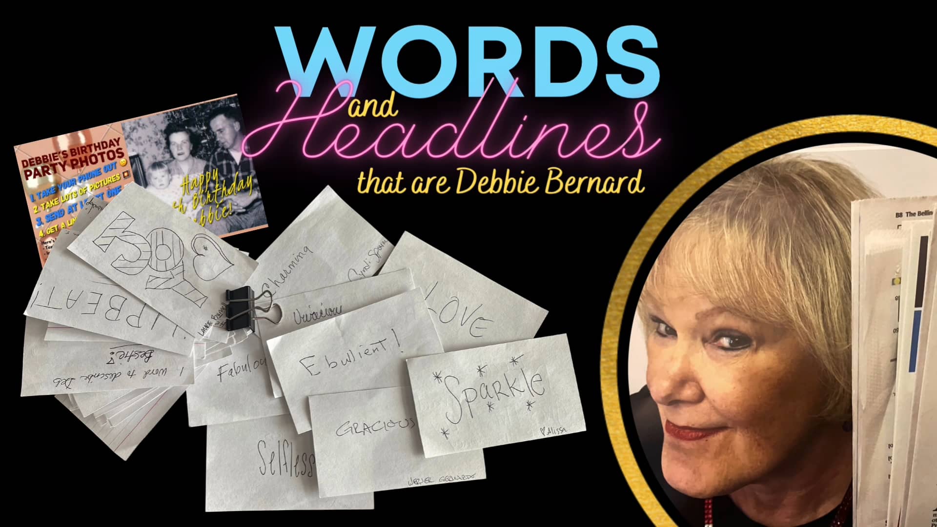 Words & Headlines - Debbie Bernard on Vimeo