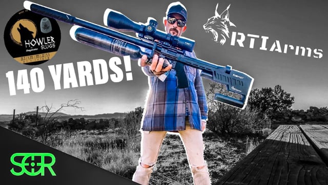 AWESOME 140 YARD ACCURACY - HOWLER Slugs + RTI Prophet Performance .22 ...