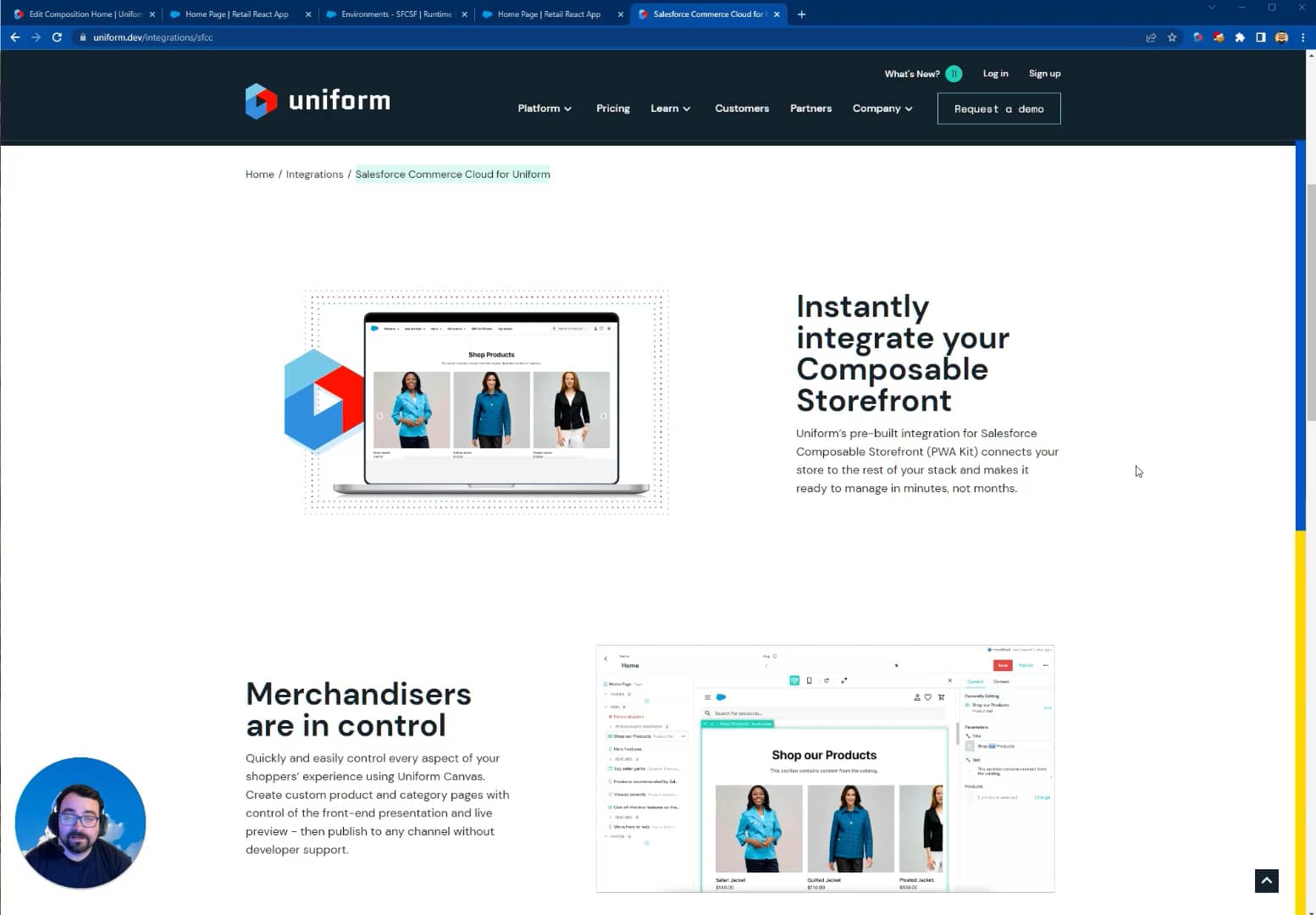 Salesforce Composable Storefront and Uniform on Vimeo