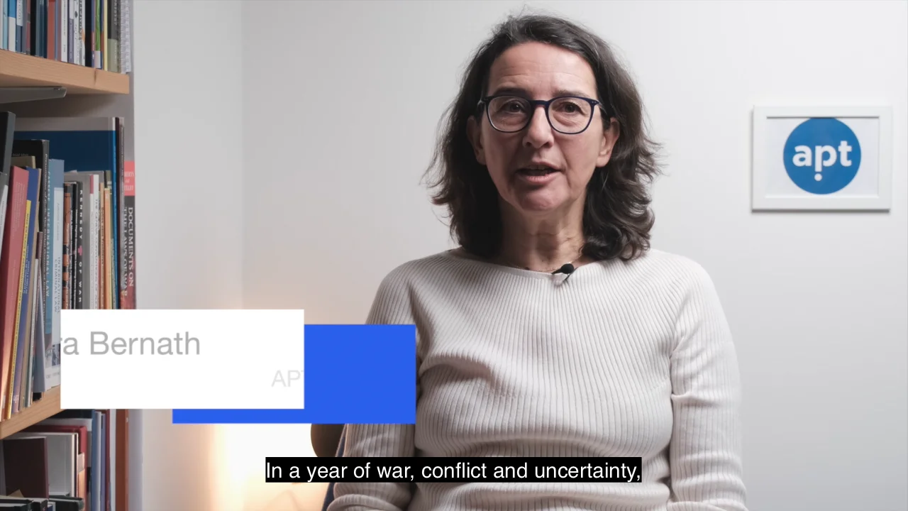 Barbara Bernath, APT Secretary General: End of Year Message, 2022 on Vimeo