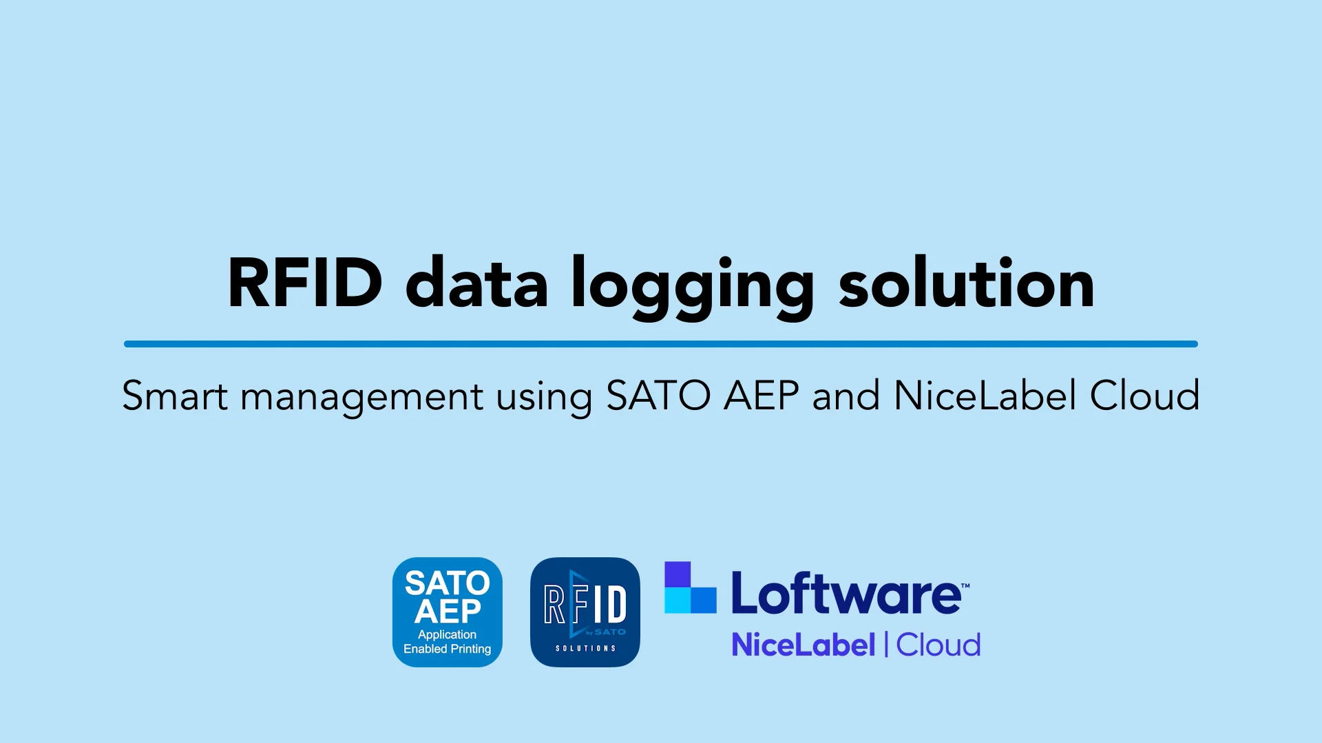 RFID data logging solution using SATO AEP and NiceLabel Cloud