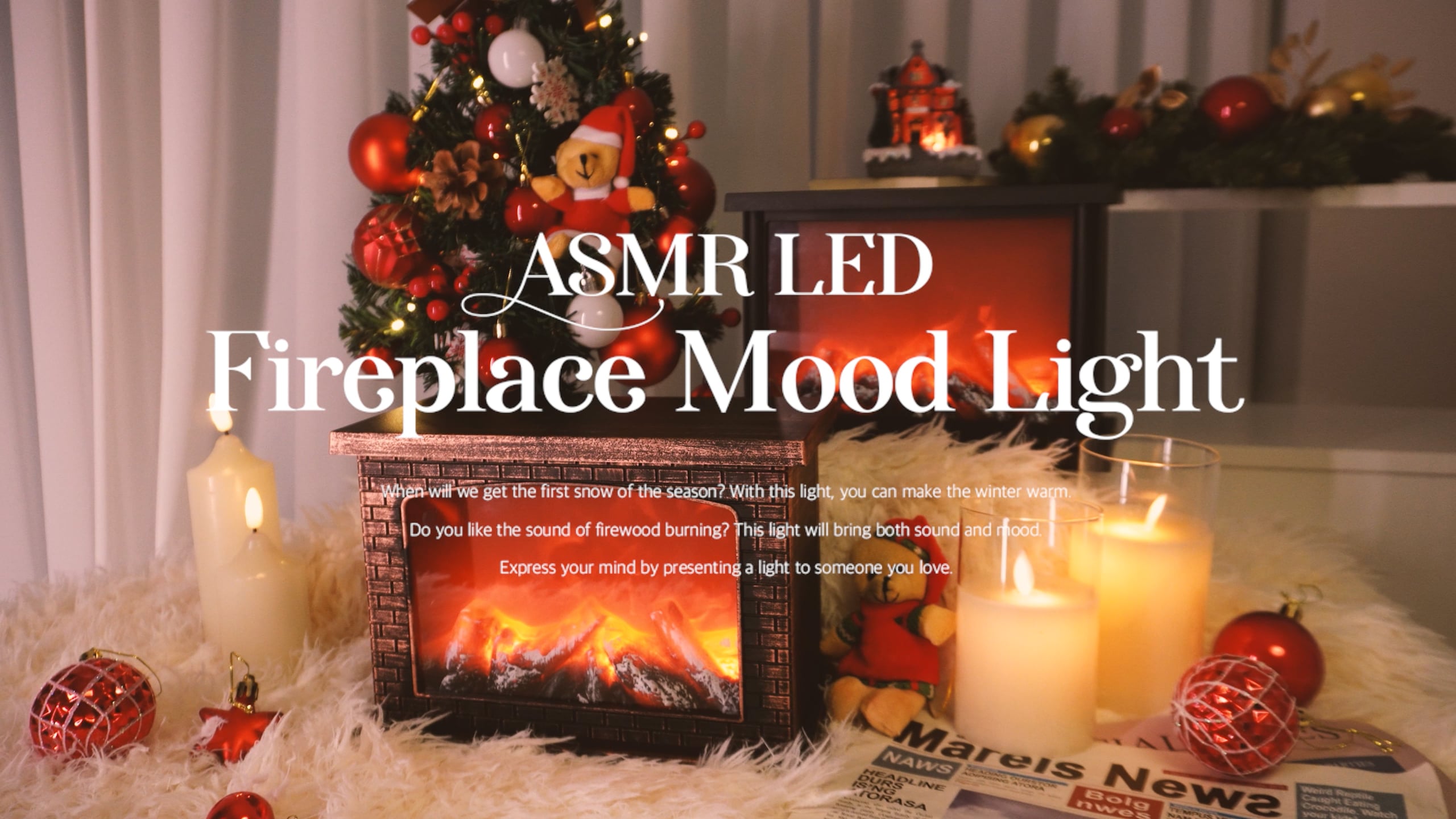 ASMR LED Fireplace Mood Light on Vimeo