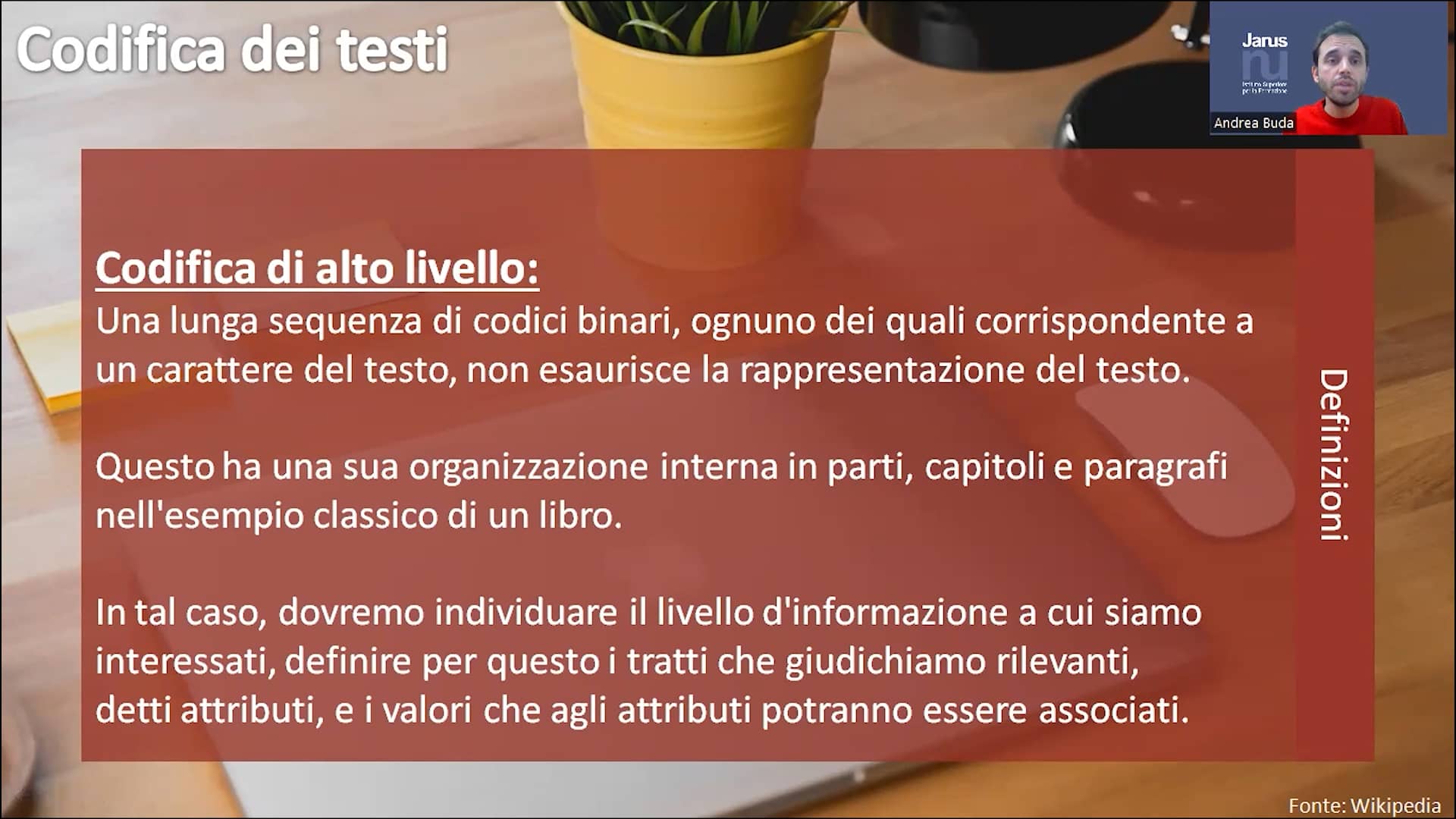 Codifica dei testi_1 on Vimeo