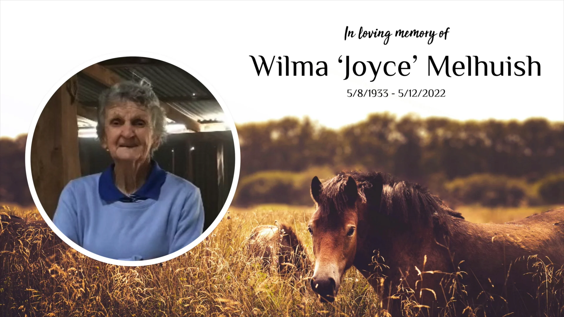 Wilma 'Joyce' Melhuish on Vimeo