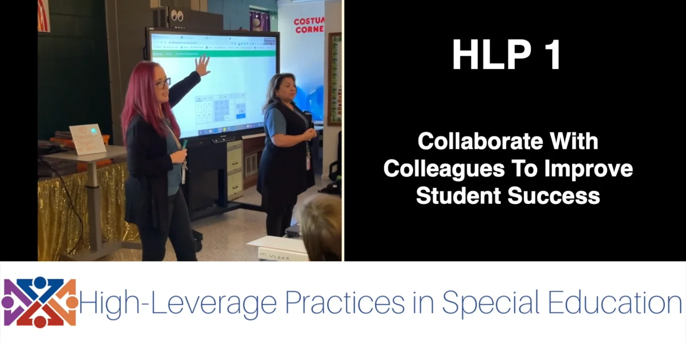 HLP 1: Collaborate with Colleagues to Improve Student Success in ...