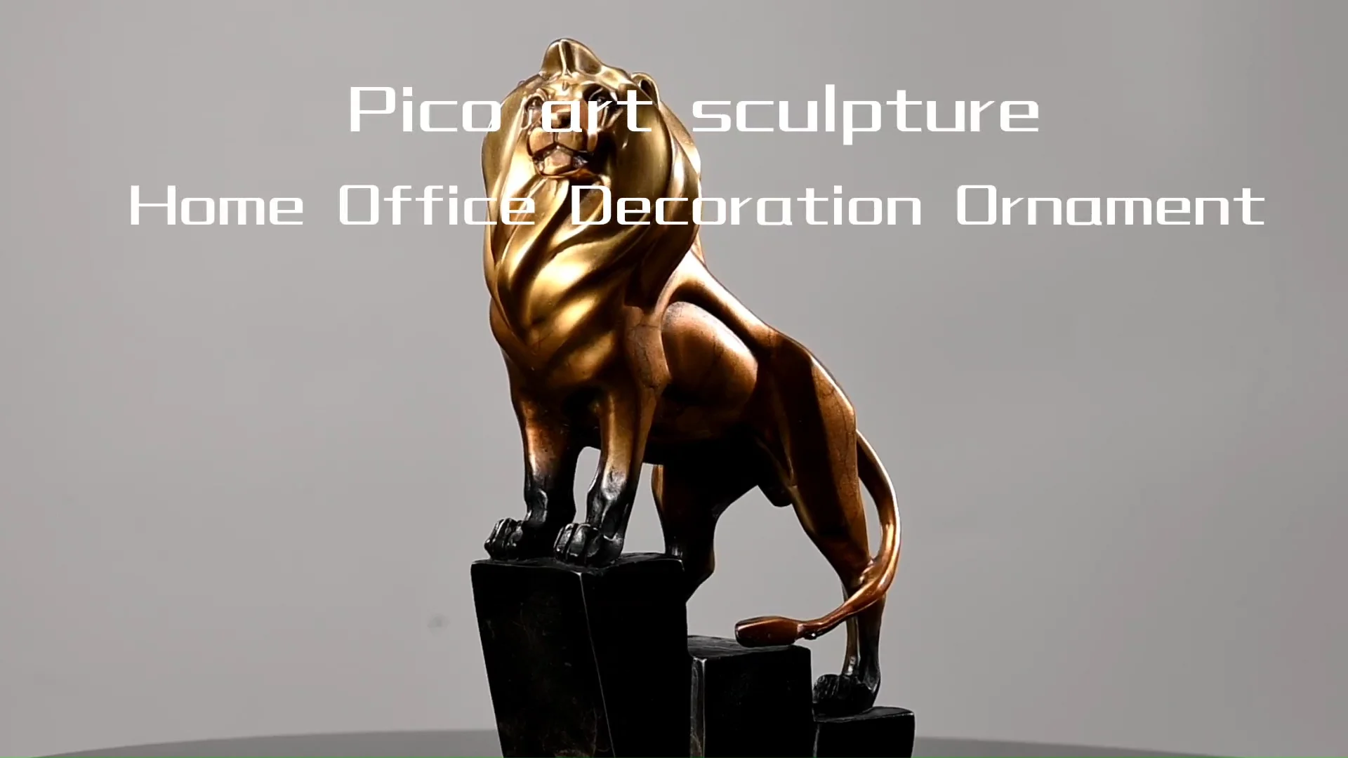 Brass table sculpture Lion statue Pico Art on Vimeo