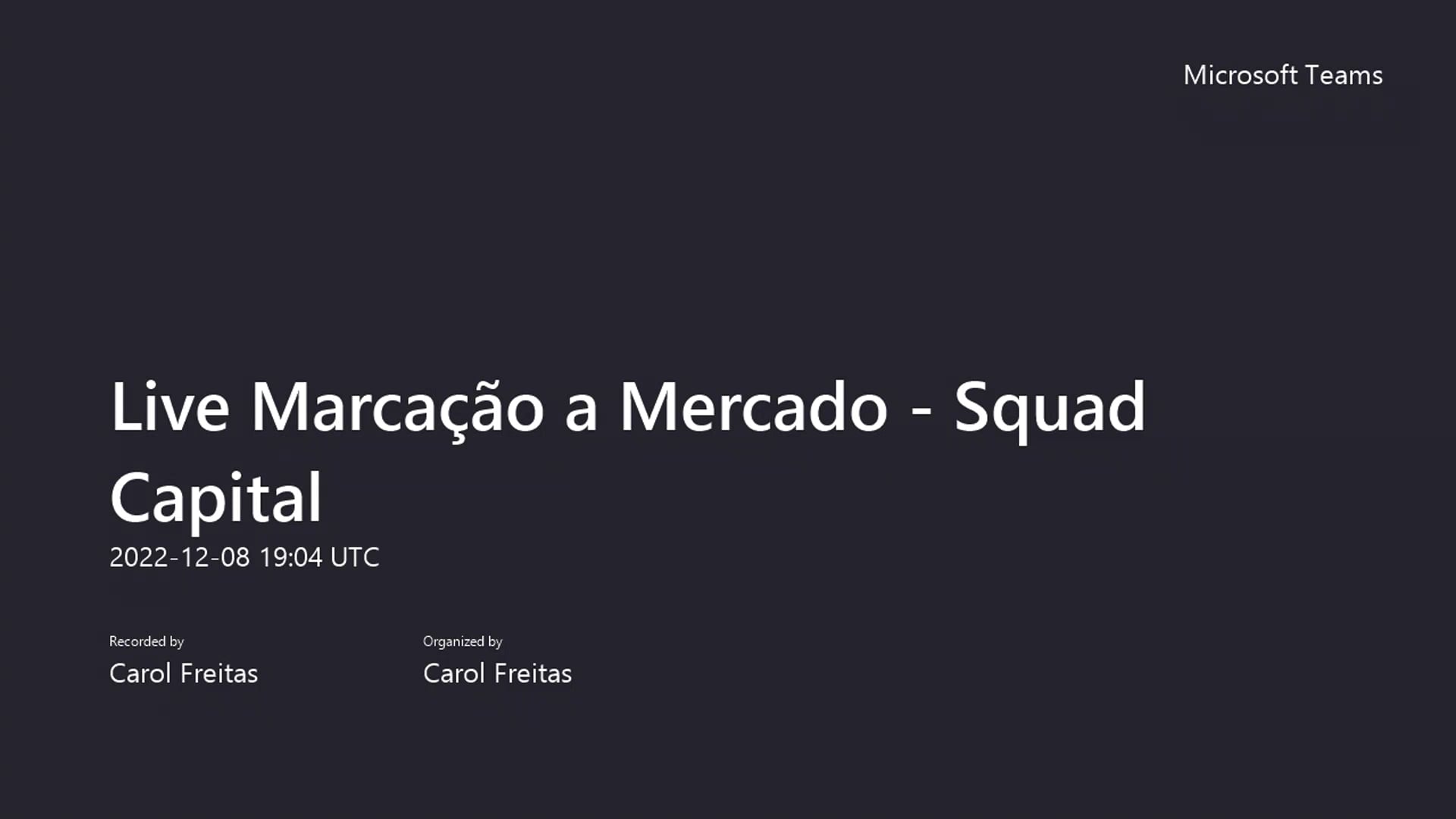 Live Marcação a Mercado - Squad Capital-20221208_160433-Gravação de ...