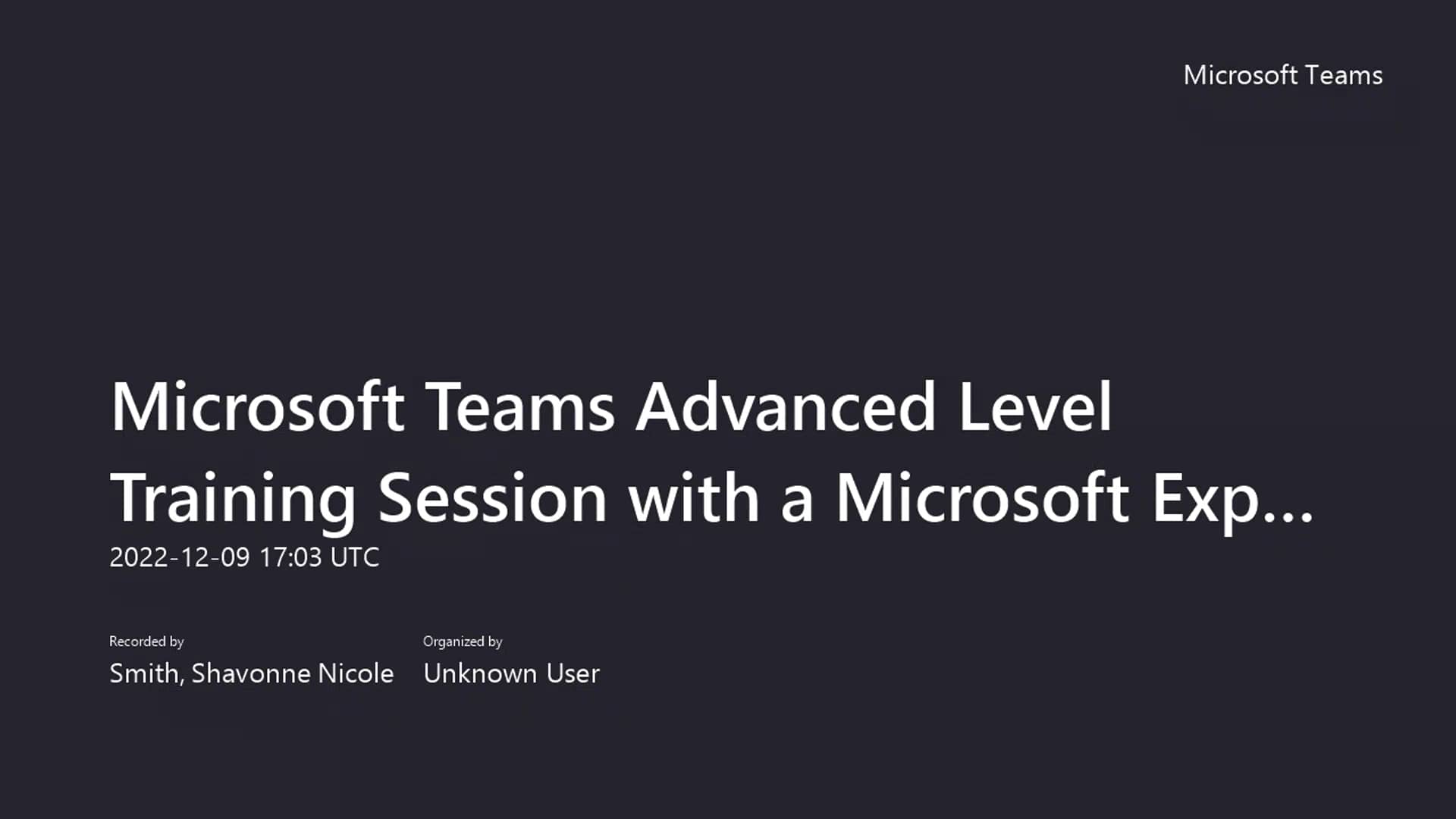 Microsoft Teams Advanced Level Training Session with a Microsoft Expert ...