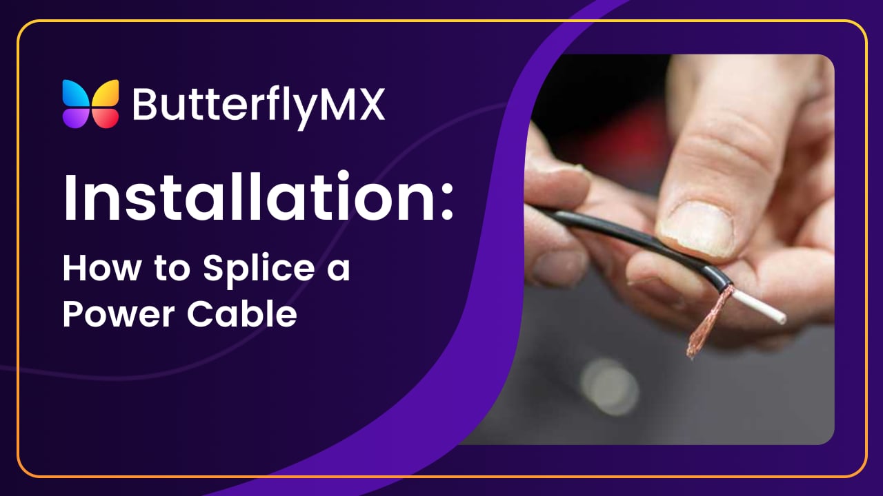 How to Splice the Power Cable - ButterflyMX Installation on Vimeo