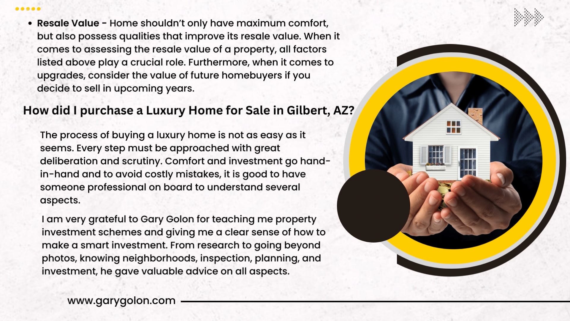 Purchasing a Home in Gilbert, Arizona? Get the Facts from Gary Golon on ...