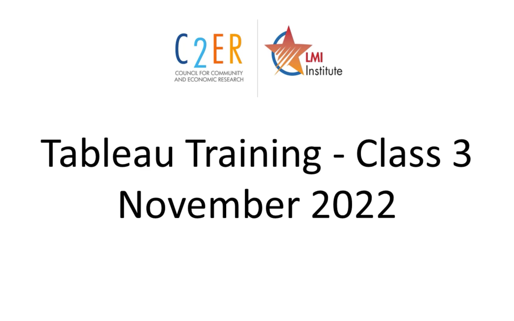 Data Visualization with Tableau Session 3 on Vimeo