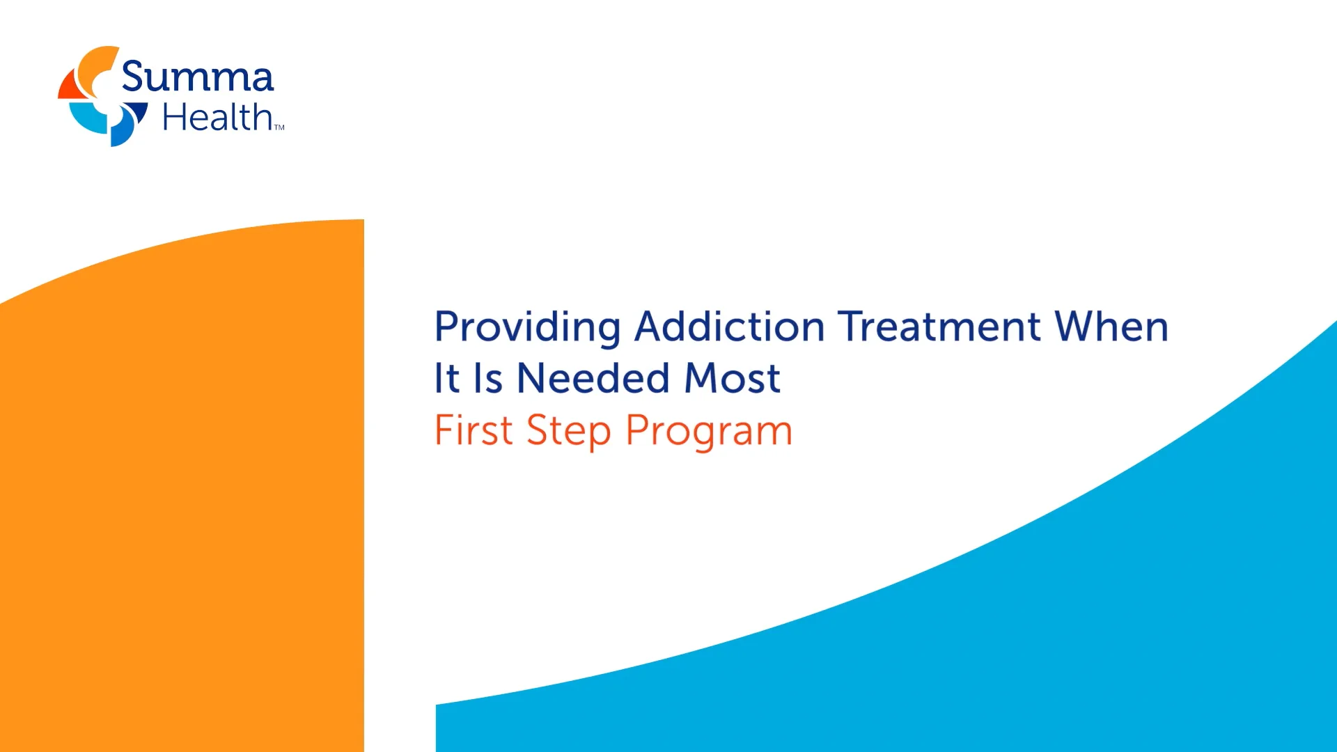 Summa Health 2021 Community Benefit Report - Providing Addiction ...