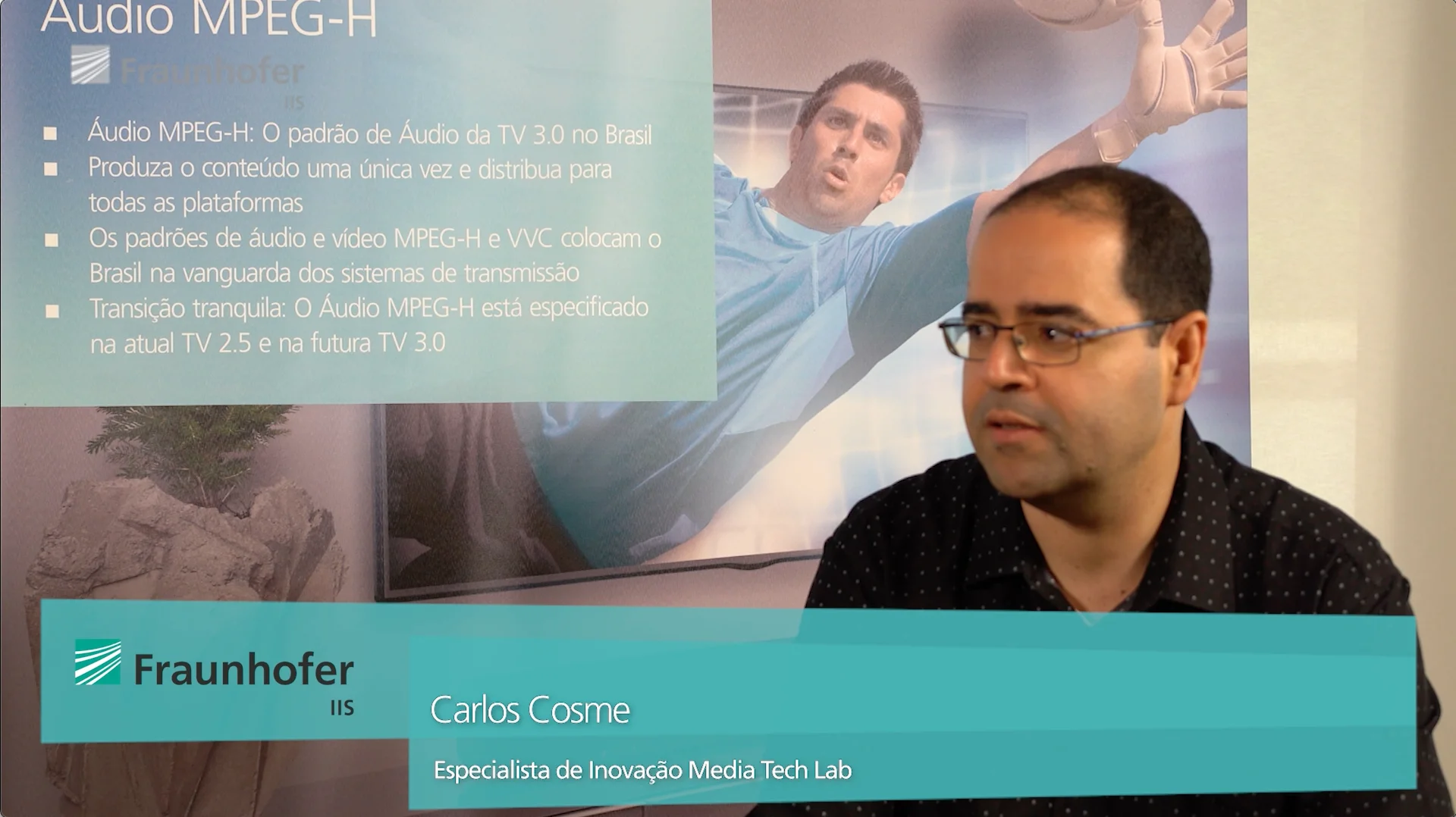 Carlos Cosme, Technology Specialist, Mediatech Lab at Globo, about MPEG-H Audio on Vimeo