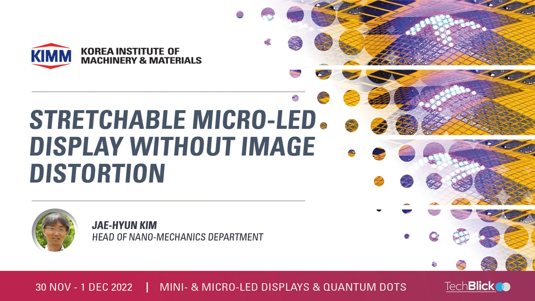 KIMM | Stretchable Micro-LED Display without Image Distortion | Nov 2022 | 5 min on Vimeo