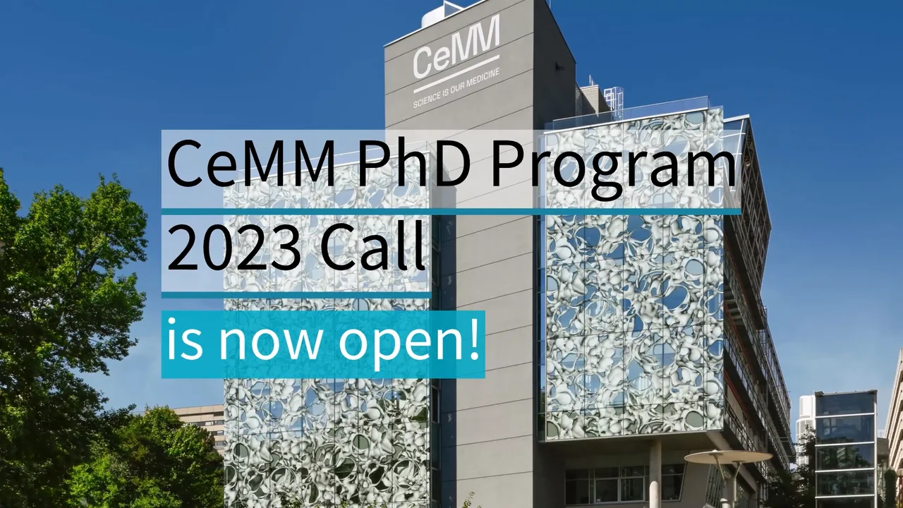 CeMM PhD Program 2023 Call on Vimeo