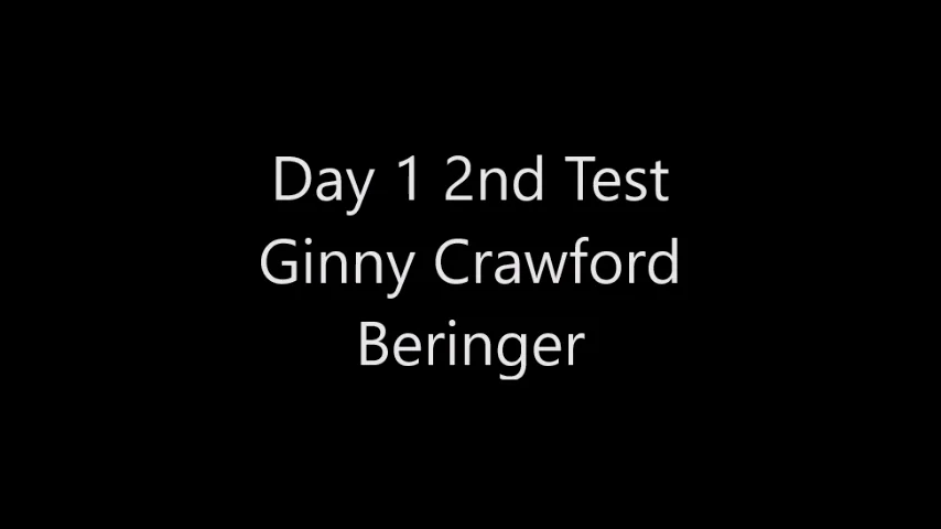 Day 1 2nd Test Ginny Crawford Beringer on Vimeo