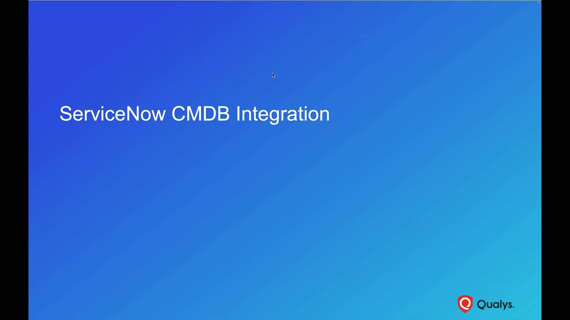 Understanding the Integration between Qualisys and ServiceNow on Vimeo