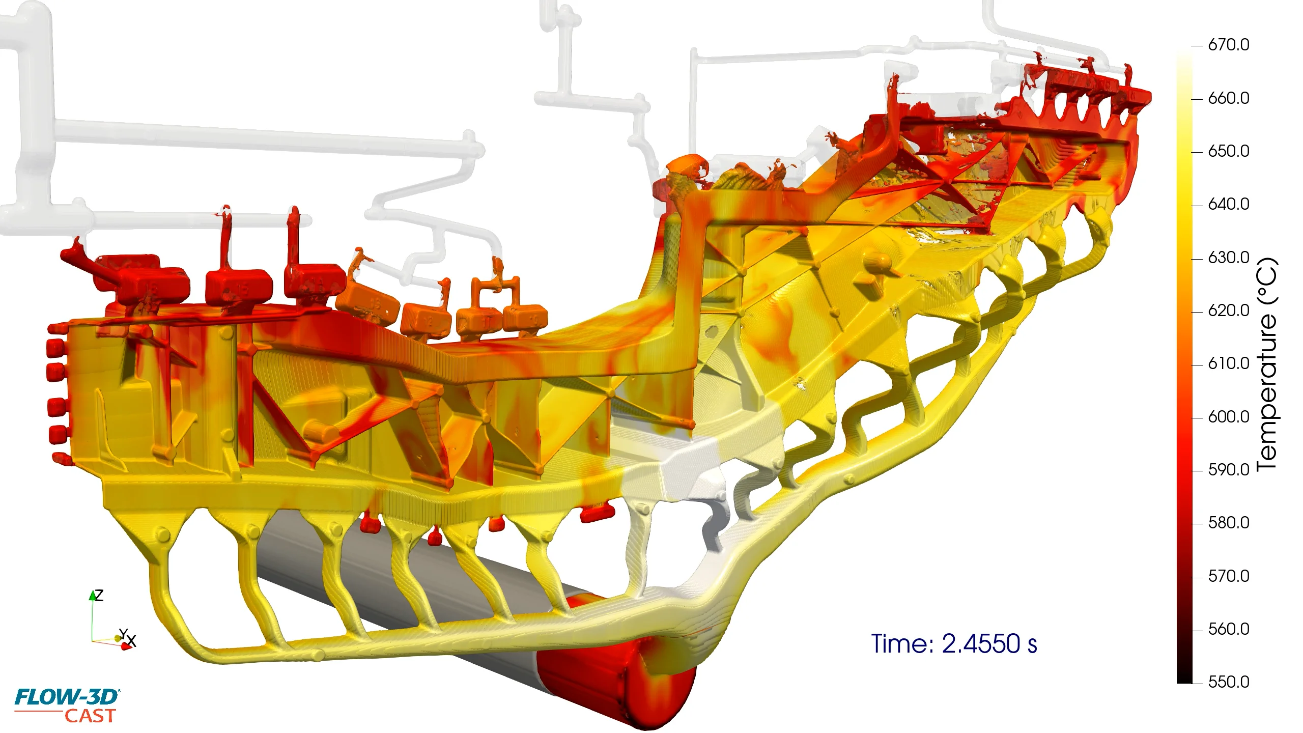 HPDC Filling Simulation with FLOW-3D CAST on Vimeo