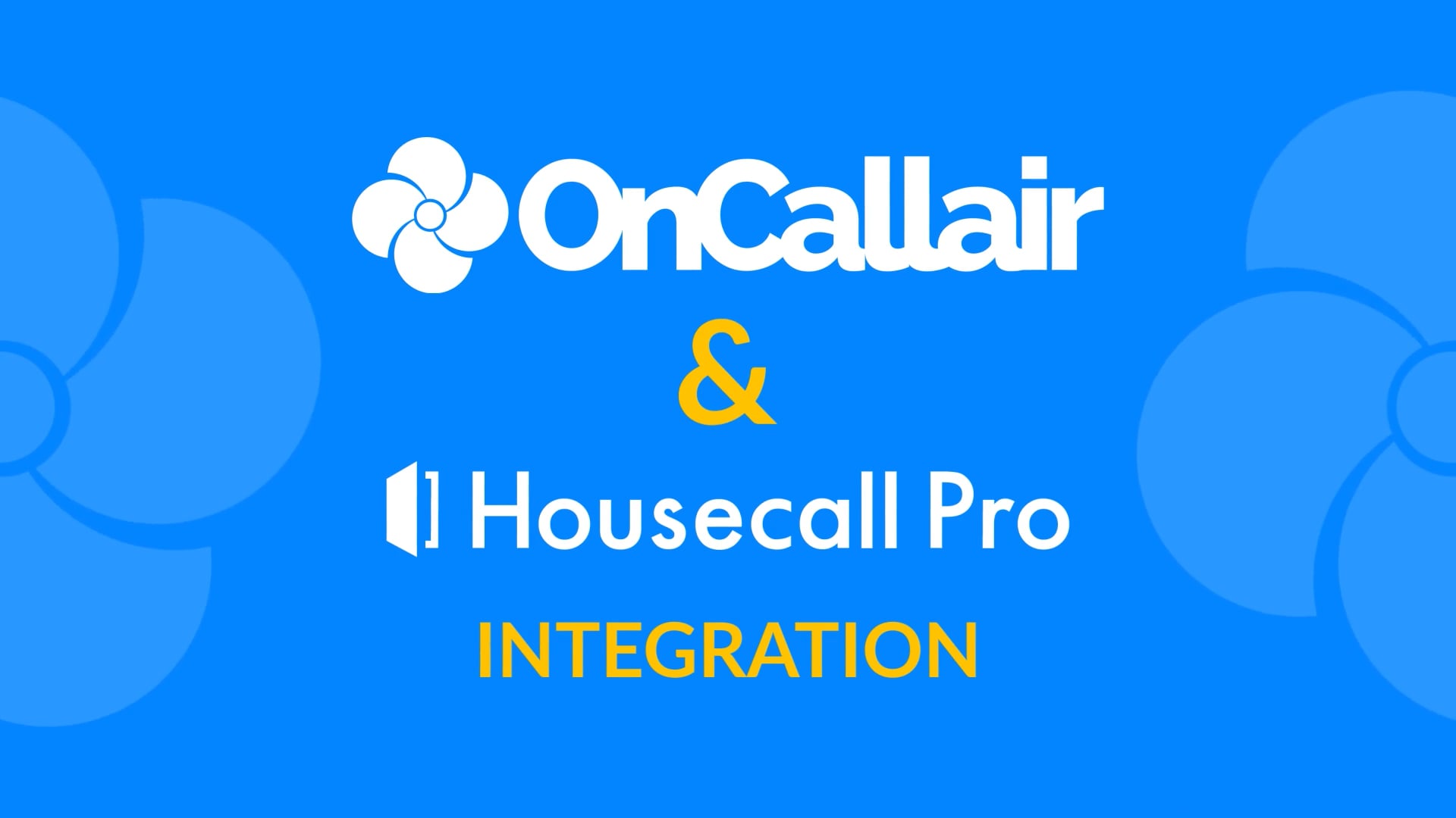 Maximize productivity with our OnCall Air & Housecall Pro Integration on Vimeo
