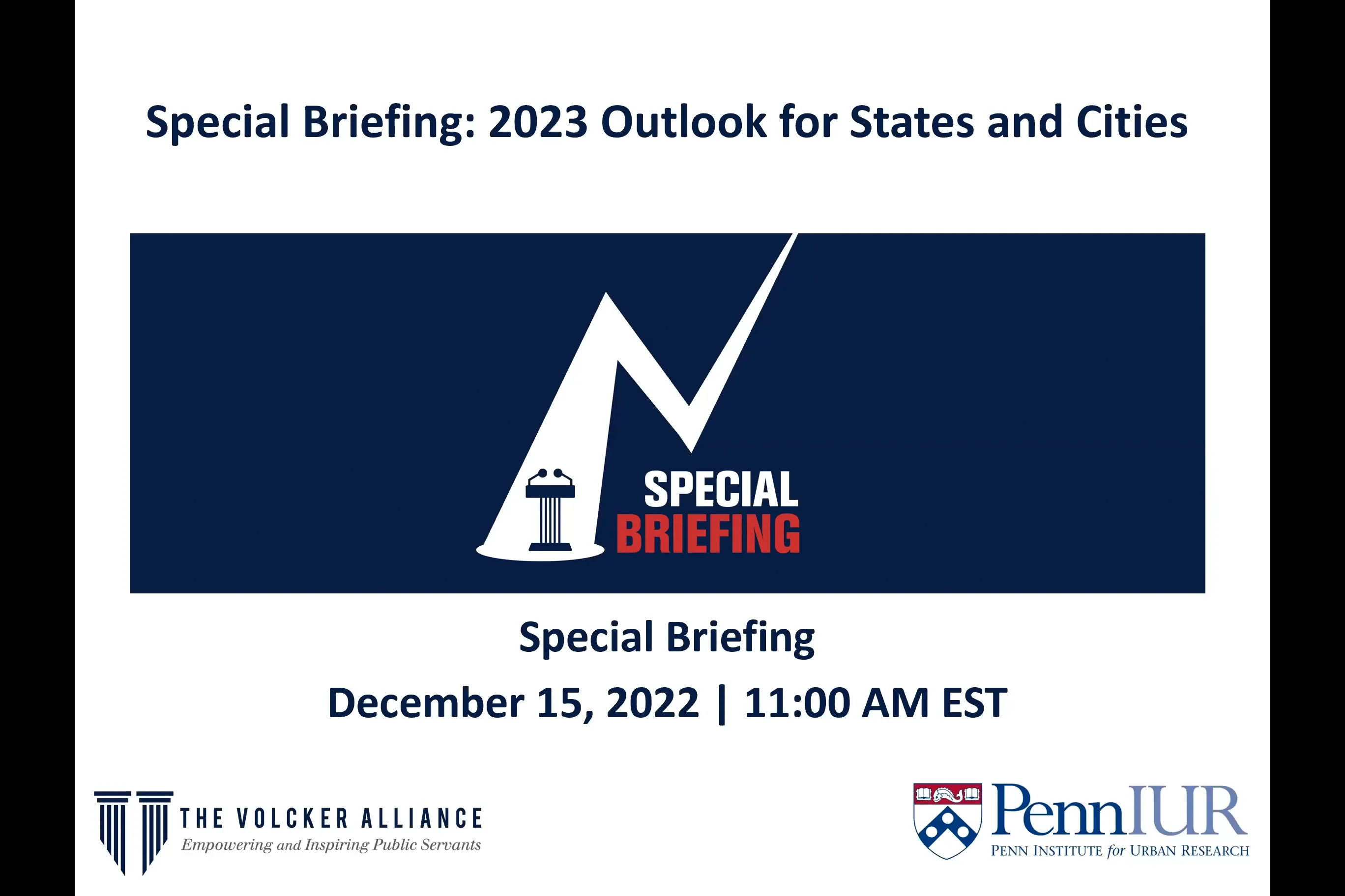 Special Briefing: 2023 Outlook for States and Cities on Vimeo