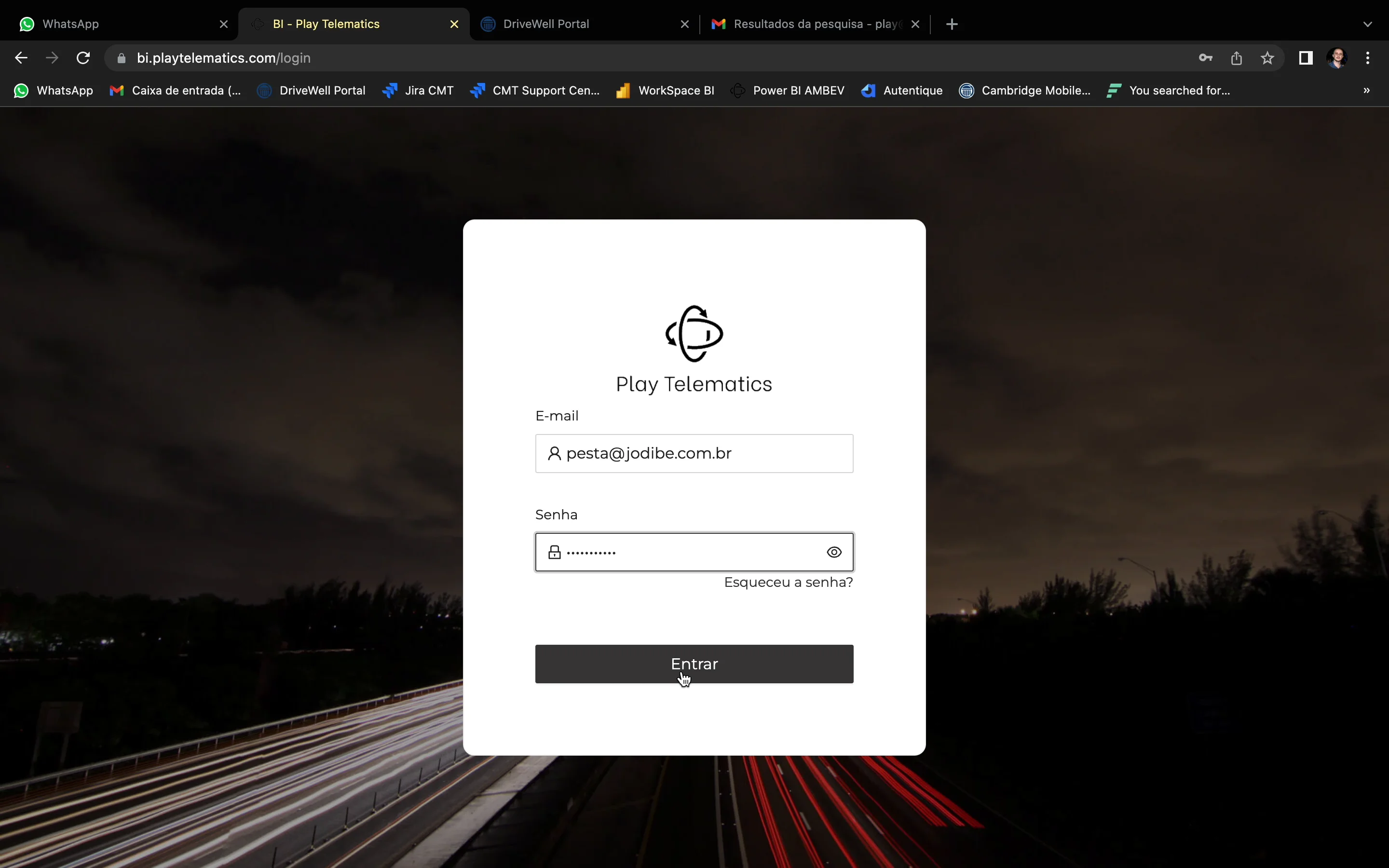 Como acessar o Power BI Play Telematics on Vimeo