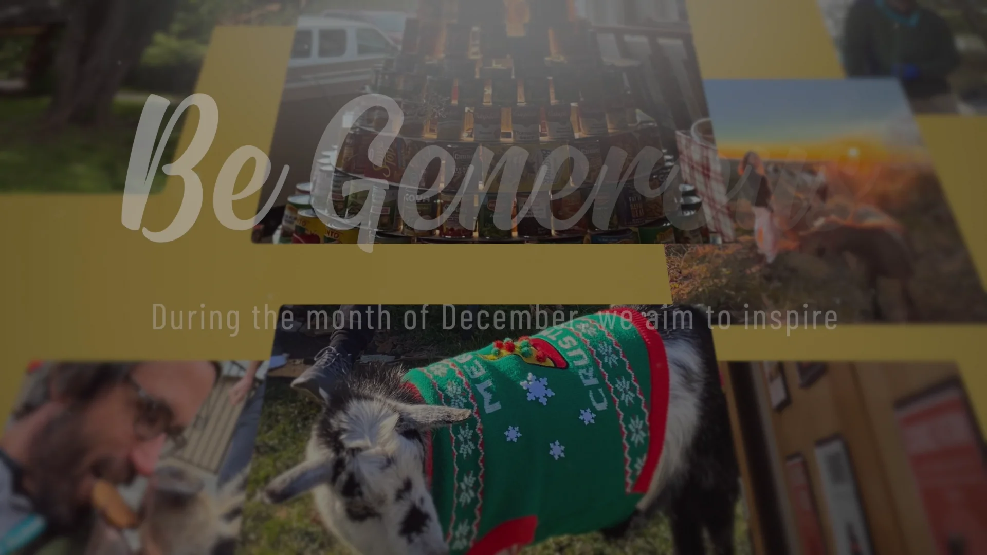 Be Generous on Vimeo