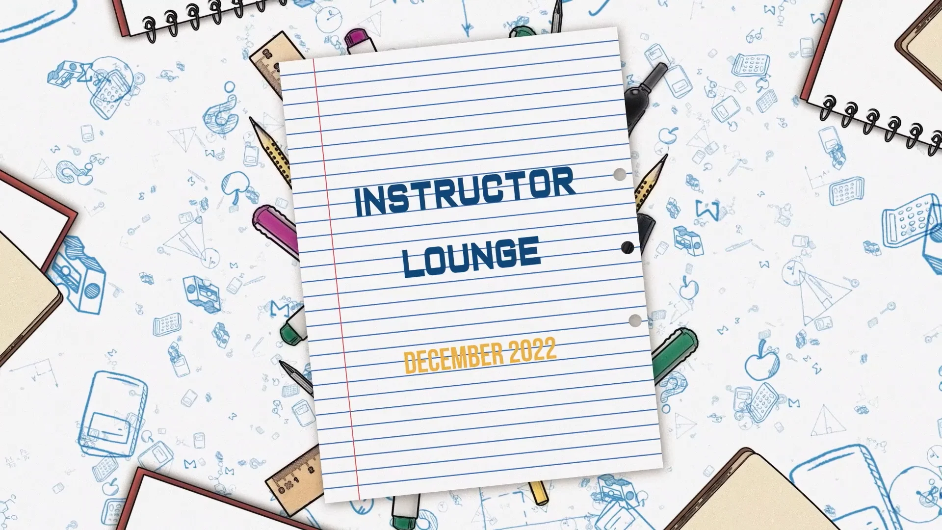 Instructor Lounge - December 2022 on Vimeo