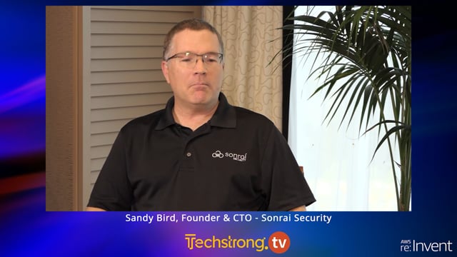 Sandy Bird, Sonrai Security | AWS re:Invent 2022 - Techstrong TV