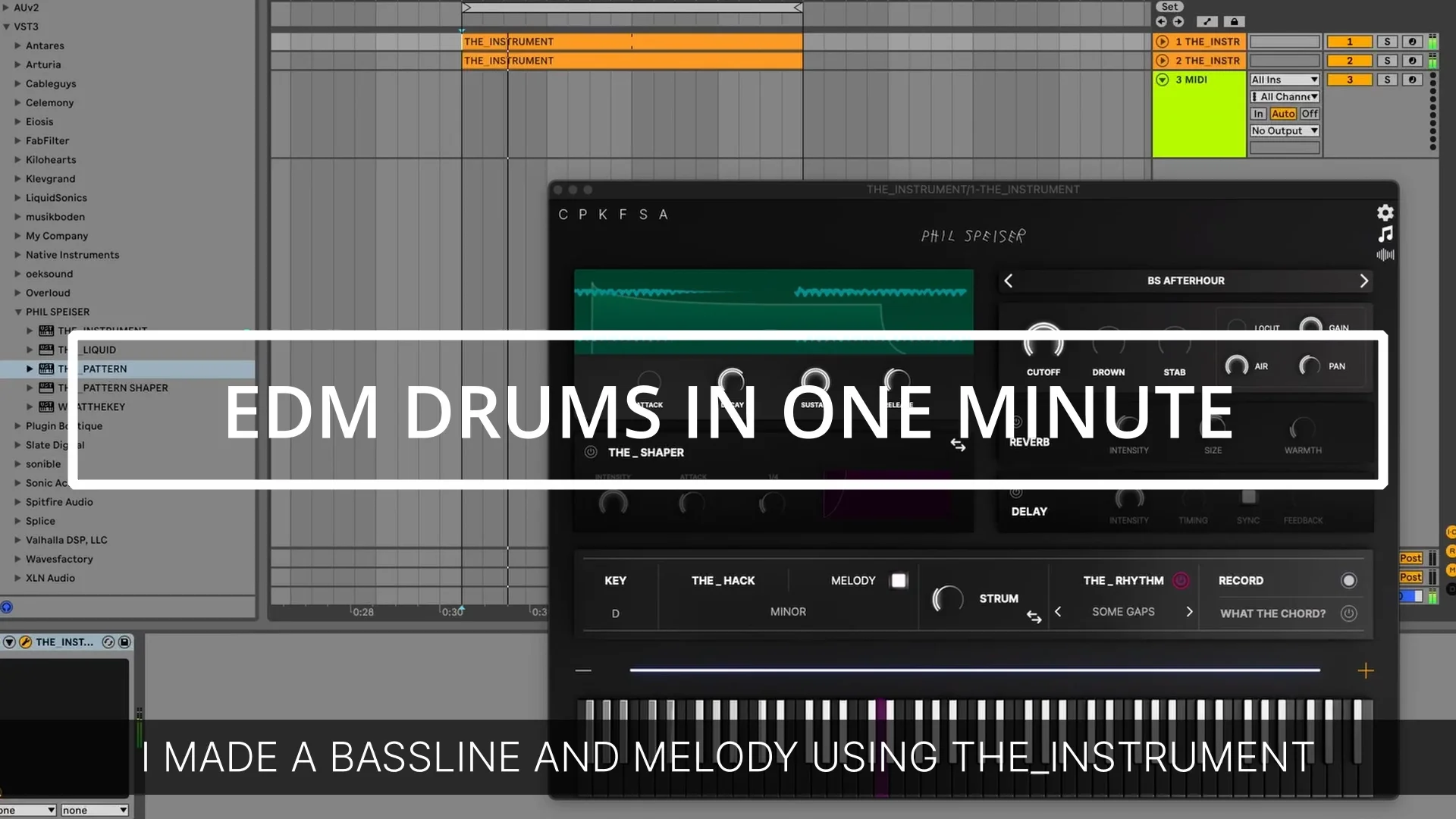 THE_PATTERN - EDM DRUMS IN ONE MINUTE THE_PATTERN on Vimeo
