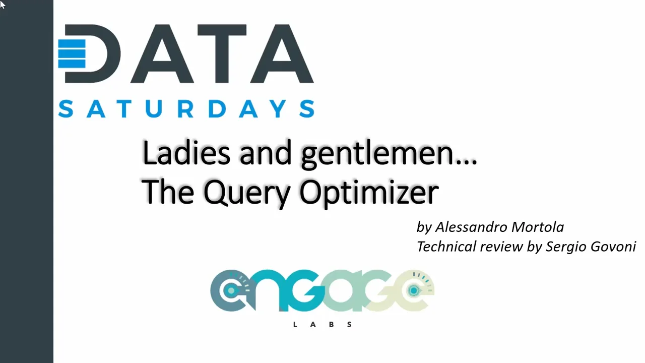 Ladies and gentlemen… The Query Optimizer!.mp4 on Vimeo