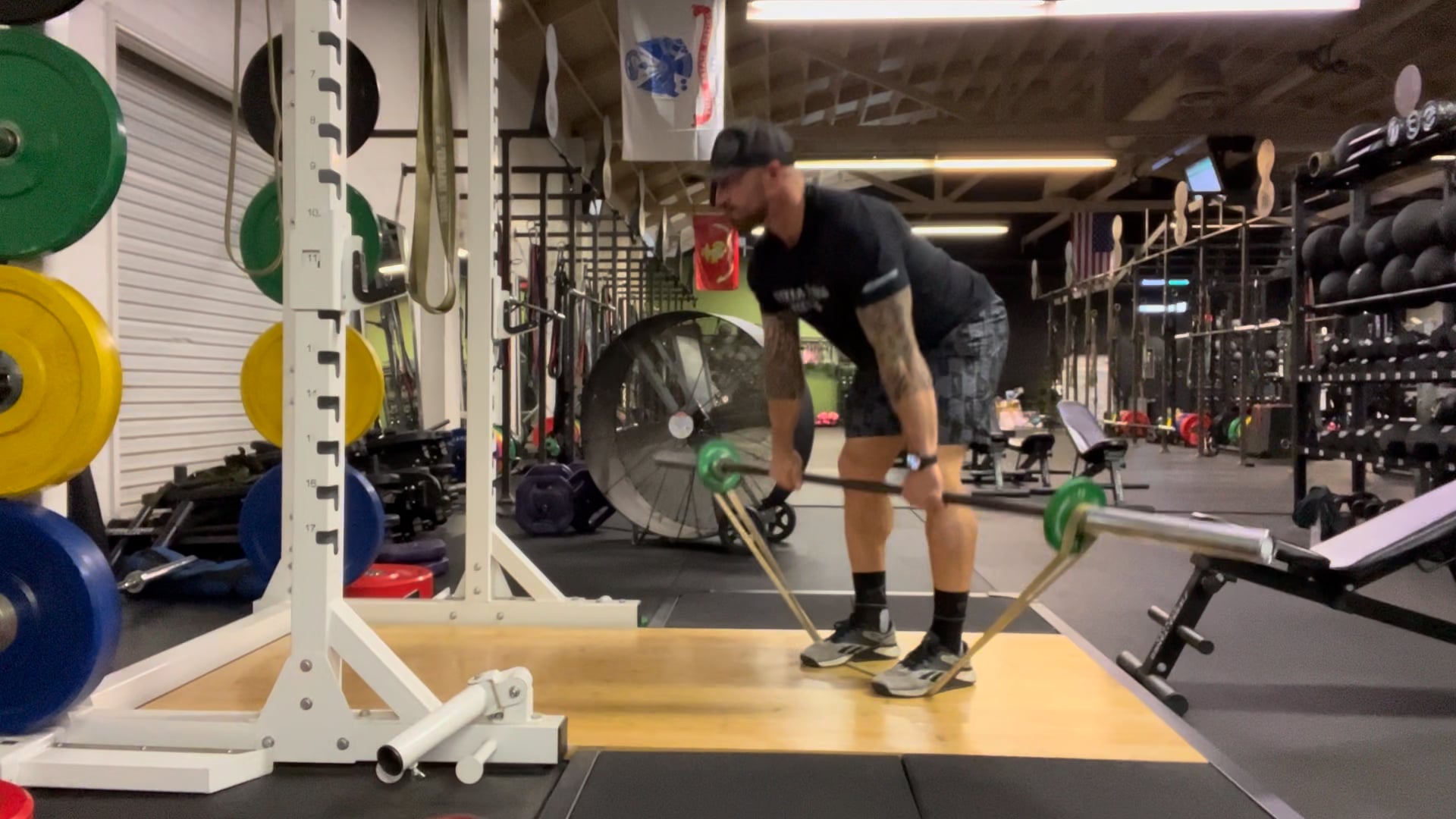 Barbell banded rows on Vimeo
