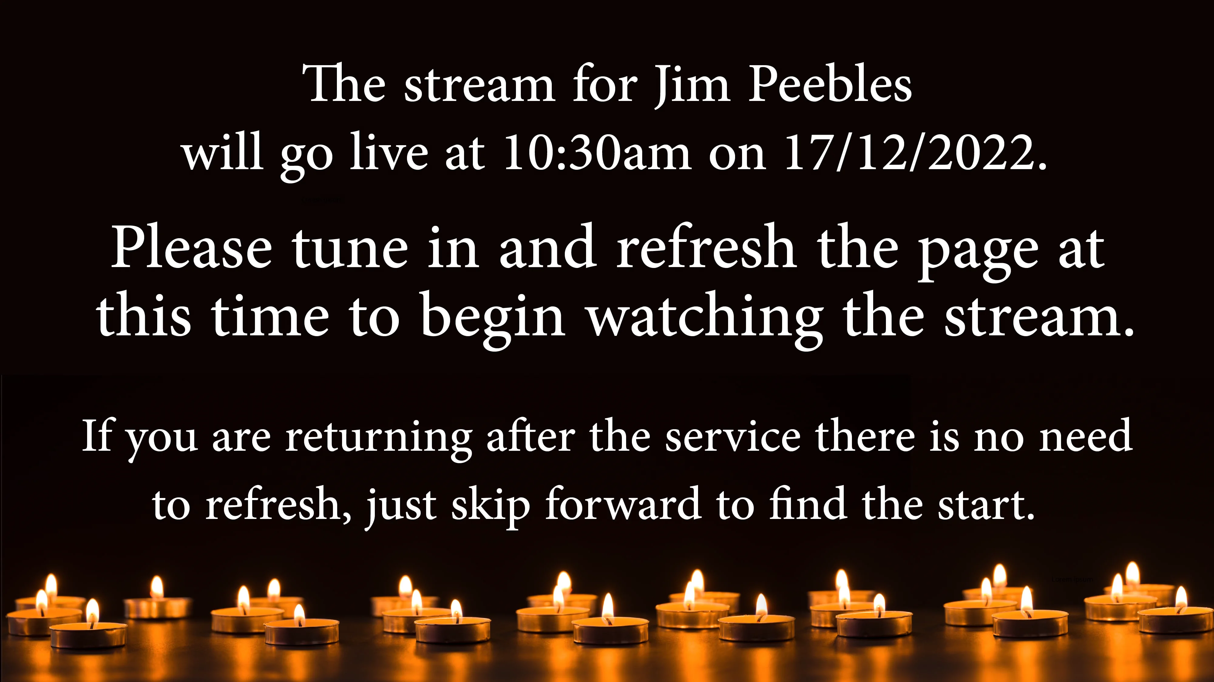 Jim Peebles on Vimeo