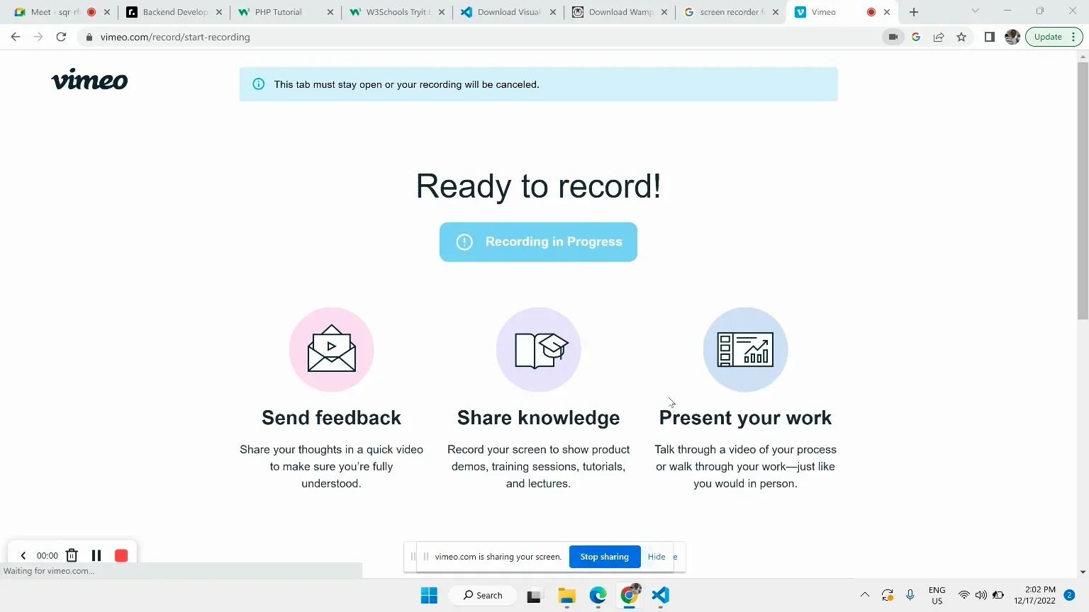 Php Class - First recording - 12/17/2022, 2:02:51 PM on Vimeo
