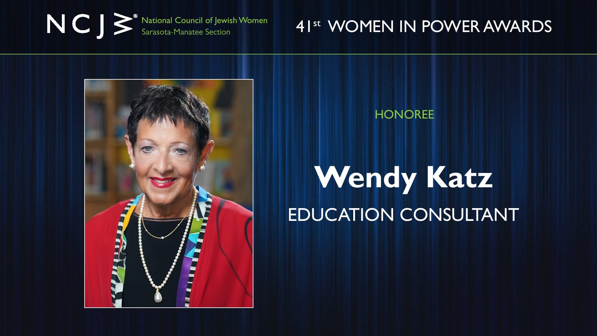 Dr. Wendy Katz (NCJW Women In Power 2023) on Vimeo