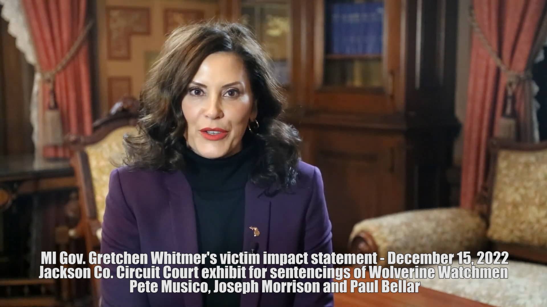 MI Gov. Gretchen Whitmer's victim impact statement for sentencings of ...