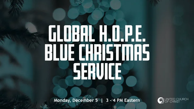 Blue Christmas Liturgy Service