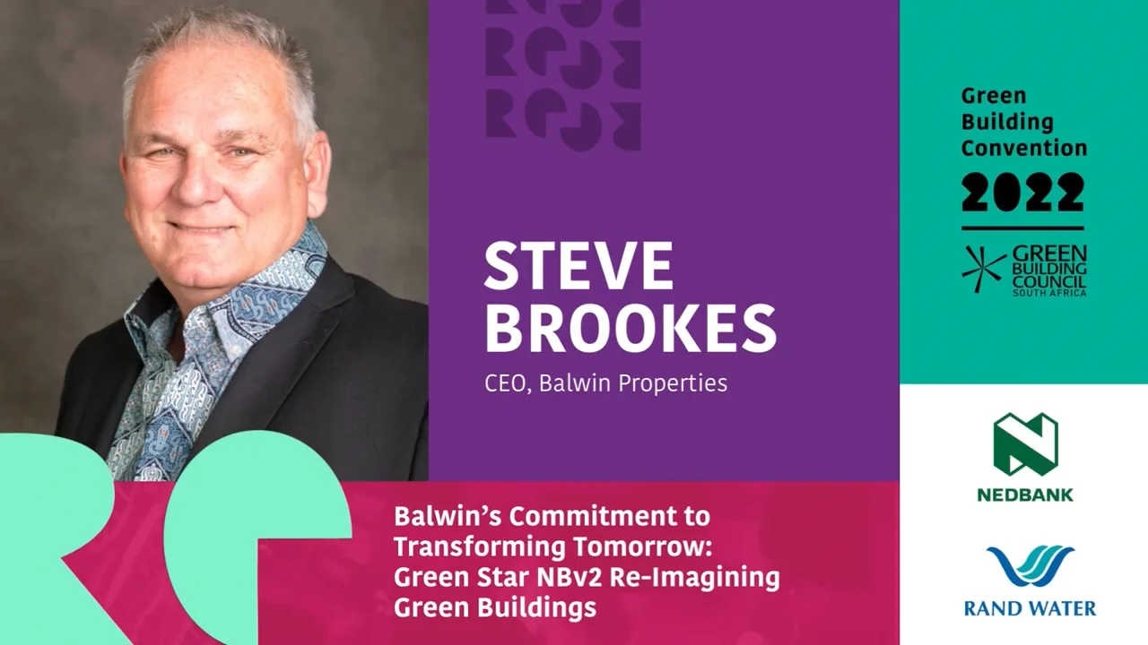 Balwin Properties CEO, Steve Brookes, at the 2022 Green Building ...