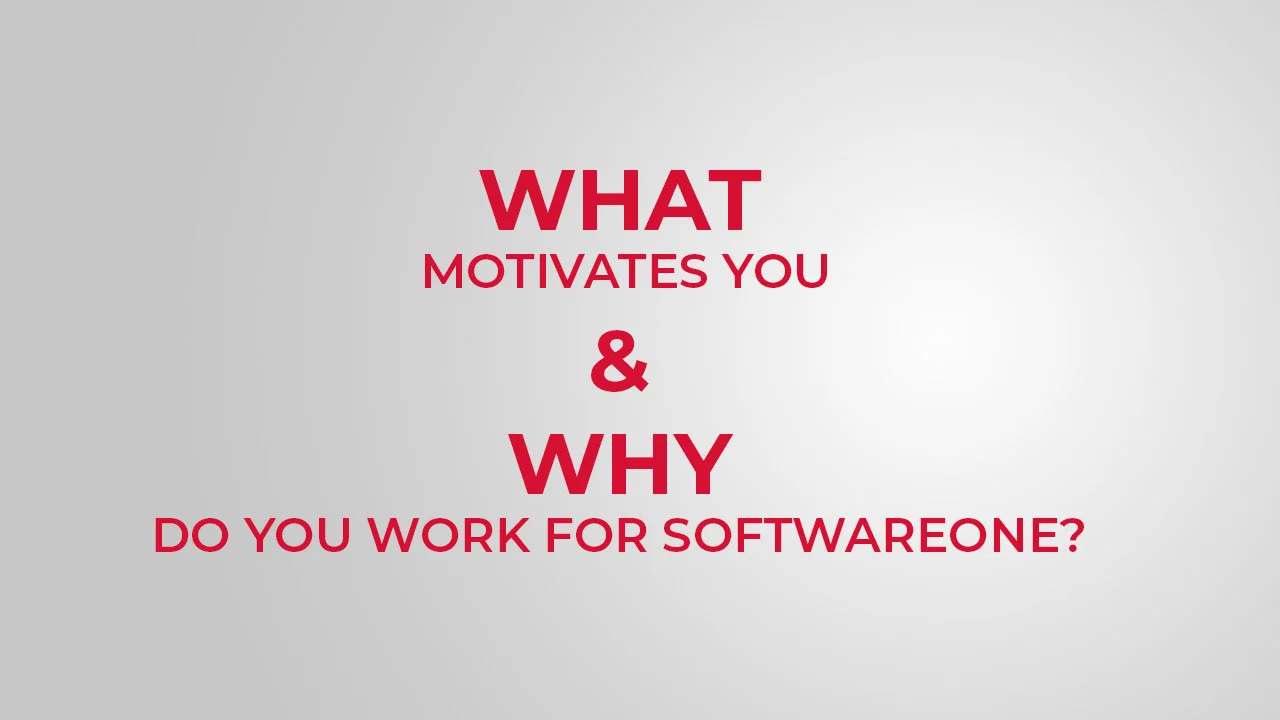 What motivates you and why do you work for SoftwareONE? on Vimeo