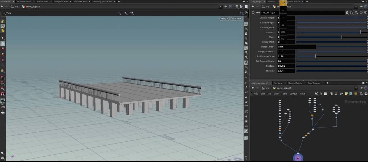 Procedural Modeling of Bridge in Houdini on Vimeo
