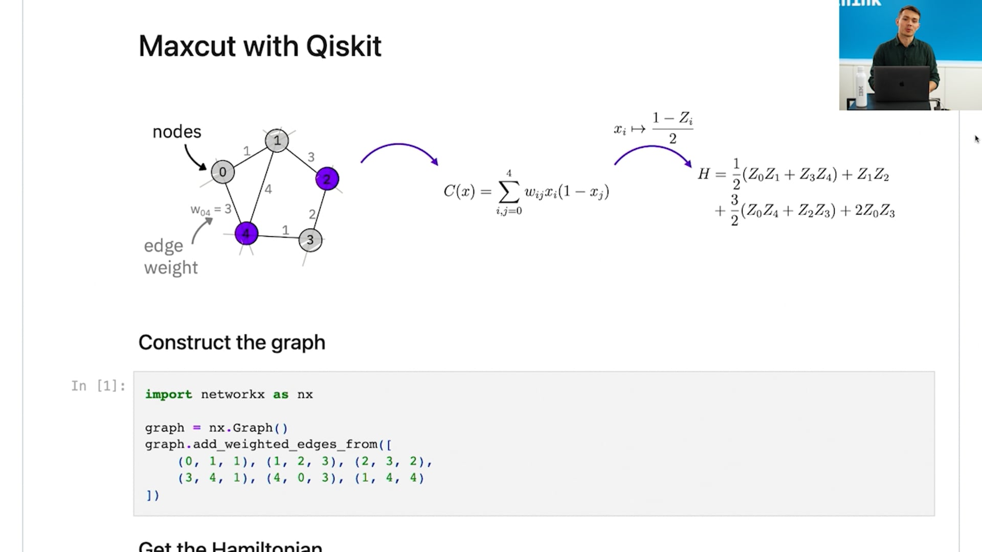 Lecture 3: Bonus Episode - Maxcut with Qiskit | Quantum Optimization