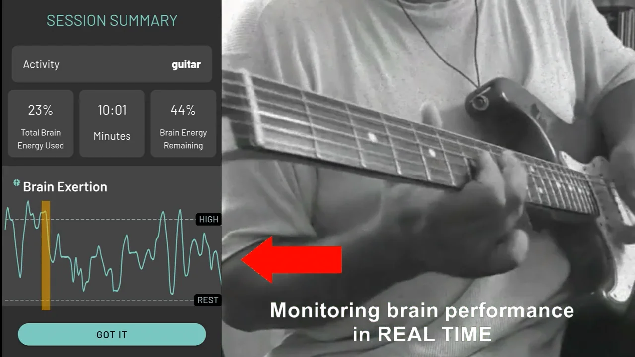 Brain Wave Monitoring a Musician at Play on Vimeo