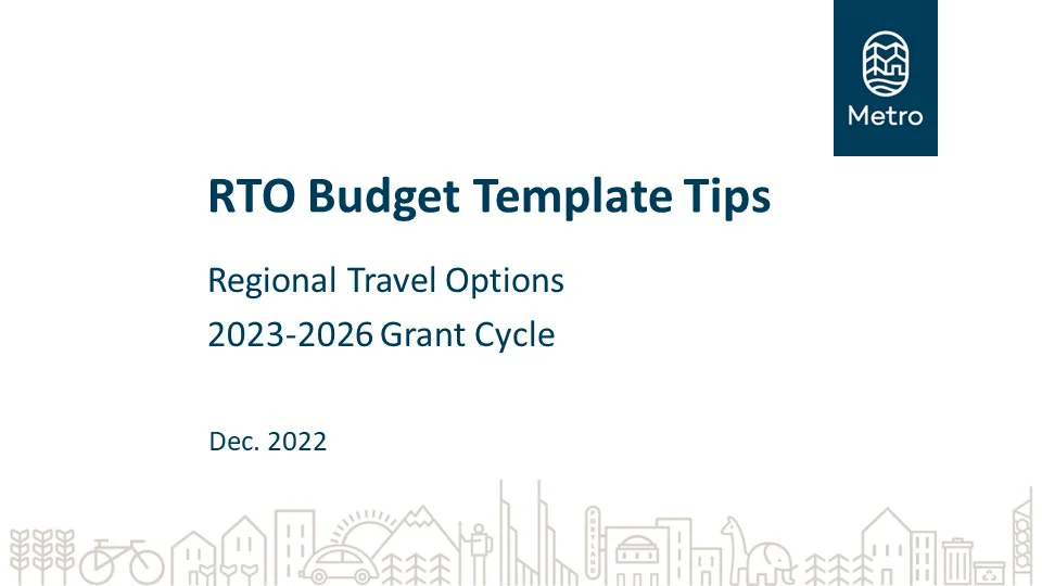 RTO Budget Template Tips on Vimeo